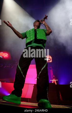Sfera Ebbasta performs live on stage during Famoso Tour 2022 at Pala ...