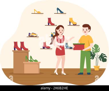 Shoe Store with New Collection Men or Women Various Models or Colors of ...