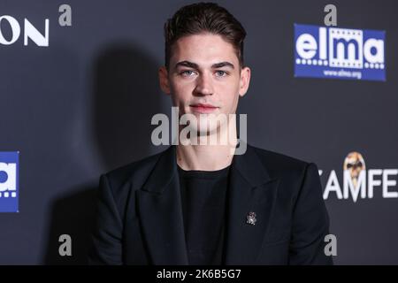 Hero Fiennes Tiffin, an English actor and model, surrounded by fans ...