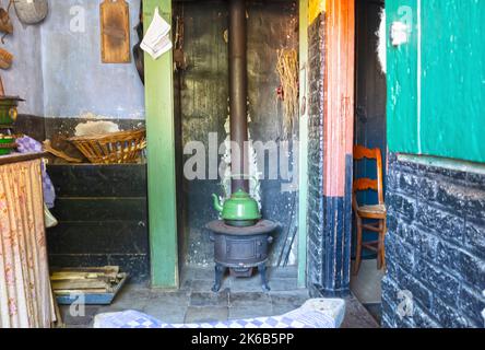 The interior of a Dutch kitchen from the 1920s, not in use anymore ...