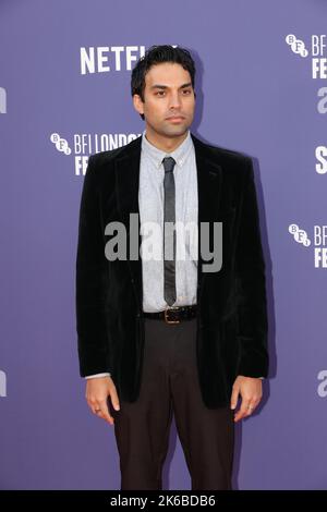 James Krishna Floyd attends the film premiere for 'The Swimmers' during ...