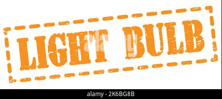 LIGHT BULB text written on red lines stamp sign Stock Photo - Alamy