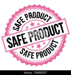 SAFE PRODUCT text written on red round postal stamp sign Stock Photo ...