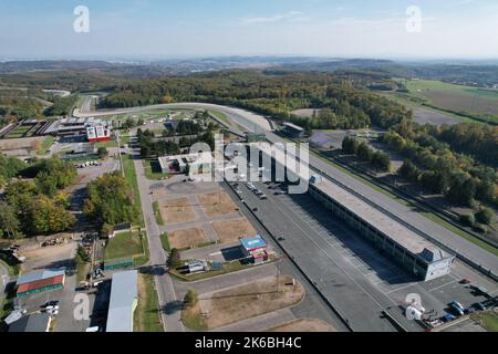Brno,Czech republic-September 12 2022:aerial view of Automotodrom Brno ...