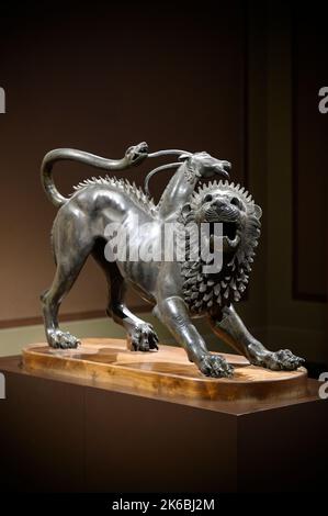 Italy: The 'Chimera of Arezzo', c. 400 BCE. The bronze 'Chimera of ...
