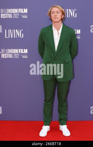 Barney Fishwick attends 'Living' premiere at the 66th BFI London Film ...