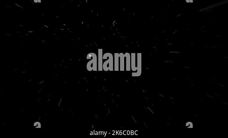 First person view or camera view in a snow storm or blizzard against ...