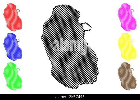 Robben Island (Republic of South Africa, RSA, Table Bay) map vector ...