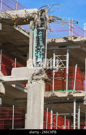 Construction site of One Millennium Bridge a new development of ...