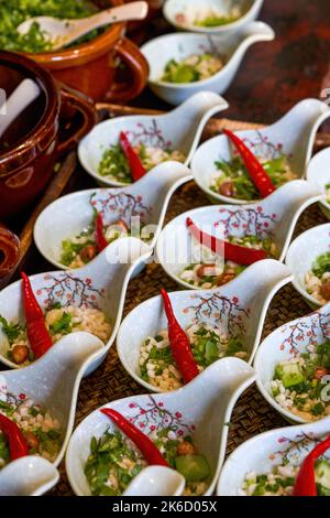 Delicious traditional Guilin dishes, Guilin oil tea Stock Photo - Alamy