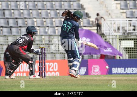 October 9, 2022, Sylhet, Bangladesh: Aliya Riaz of the Pakistan team in ...