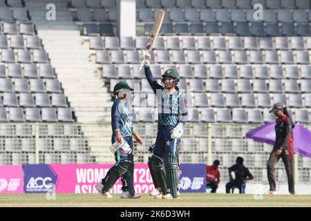 October 9, 2022, Sylhet, Bangladesh: Aliya Riaz of the Pakistan team in ...