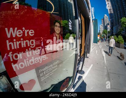 Target department store We're hiring sign - USA Stock Photo - Alamy