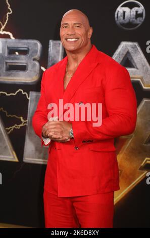 Dwayne Johnson attends the world premiere of "Black Adam" in Times ...