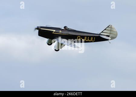 Chilton Monoplane at Shuttleworth Race Day air show Stock Photo - Alamy