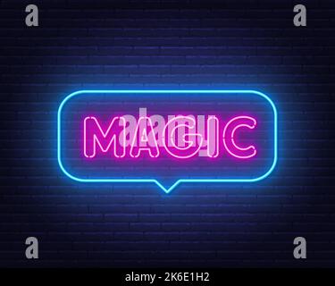 You Are Magic neon quote on a brick wall Stock Vector Image & Art - Alamy