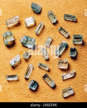 Aquamarine gemstones mined by famous prospector; Brian Busse; American ...