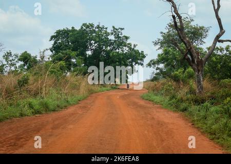 Accra, Ghana - April 02, 2022: Picture of the Local Countryside Life in ...