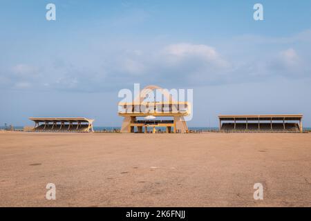 Accra, Ghana - April 10, 2022: View to the Black Star Square, also ...