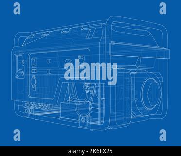 Portable Electro Generator. Vector Stock Vector Image & Art - Alamy