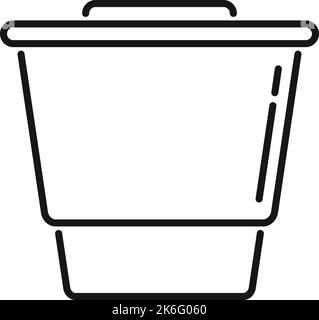 Nespresso capsule icon. Outline nespresso capsule vector icon for web ...