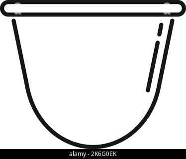 Coffee flavor pod icon. Outline coffee flavor pod vector icon color ...