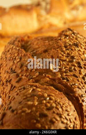 Different types of bread with warm colors Stock Photo - Alamy