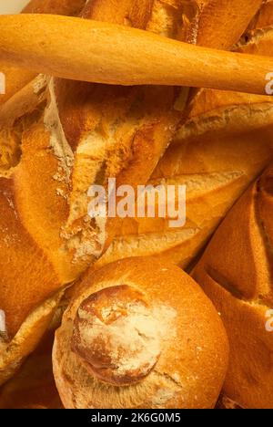 Different types of bread with warm colors Stock Photo - Alamy