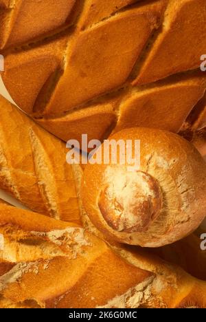 Different types of bread with warm colors Stock Photo - Alamy