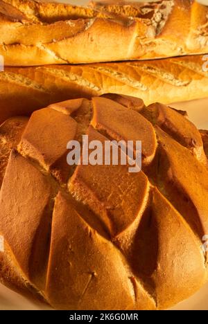 Different types of bread with warm colors Stock Photo - Alamy