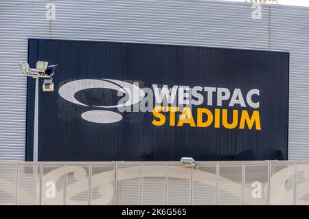 Westpac Stadium at Waterloo Quay, Pipitea in Wellington on North Island ...