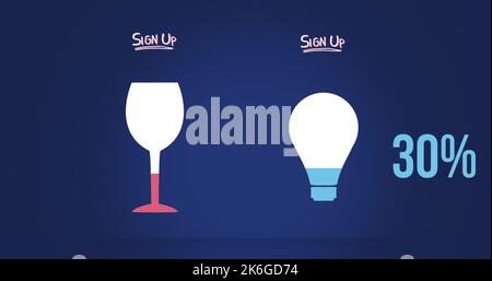 Light bulb against blue background Stock Photo - Alamy