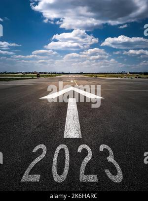 Concept of the new year of 2023 with business people Stock Photo - Alamy
