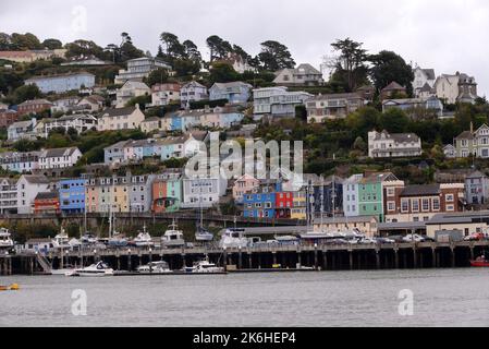 Kingswear Devon pictured from Dartmouth Stock Photo - Alamy