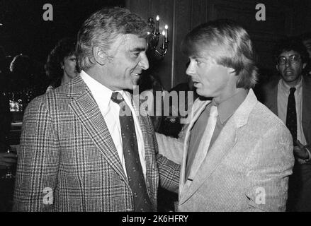 Donnelly Rhodes and Jay Johnson at the Soap Reunion Party a year after ...