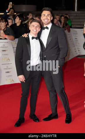 George Baggs and Joe Baggs attend the National Television Awards 2022 ...