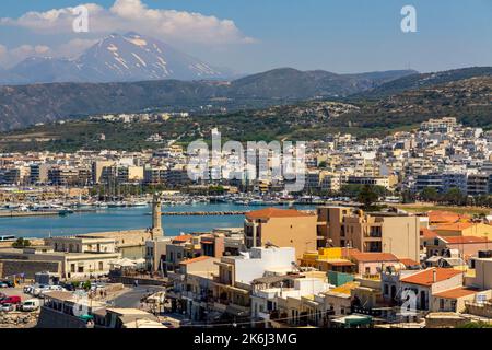 View of snow capped mountains of Crete island in Greece Stock Photo - Alamy