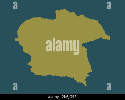 Almaty, region of Kazakhstan. Solid color shape. Locations of major ...