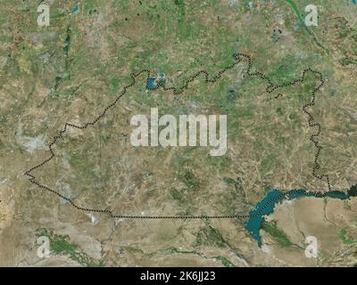 Qaraghandy, region of Kazakhstan. High resolution satellite map ...
