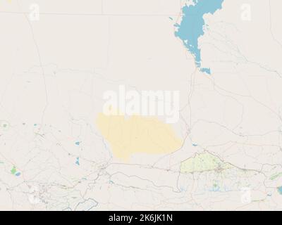 Zhambyl, region of Kazakhstan. Open Street Map. Corner auxiliary ...