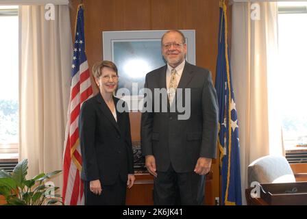 Flag ceremony for Margaret McMillion, former U.S. Ambassador to Rwanda ...