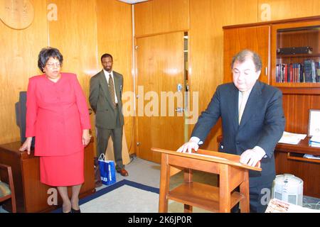 Flag ceremony for retiring foreign service officer Joseph Presel ...