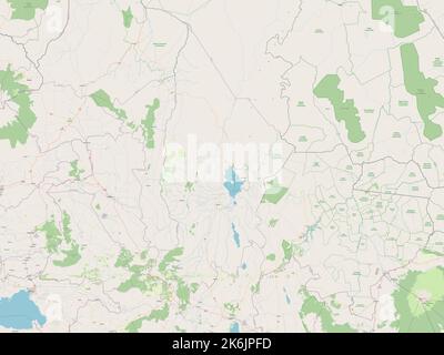 Baringo, county of Kenya. Open Street Map. Locations and names of major ...