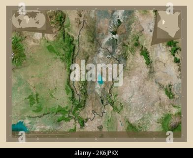 Baringo, county of Kenya. High resolution satellite map Stock Photo - Alamy