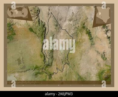 Baringo, county of Kenya. Low resolution satellite map Stock Photo - Alamy