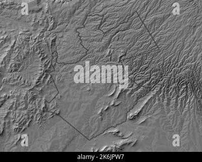 Bomet, county of Kenya. Elevation map colored in wiki style with lakes ...