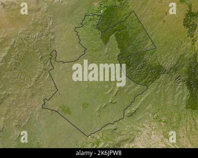 Bomet, county of Kenya. Low resolution satellite map. Locations of ...