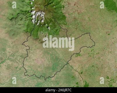 Bungoma, county of Kenya. High resolution satellite map. Locations of ...