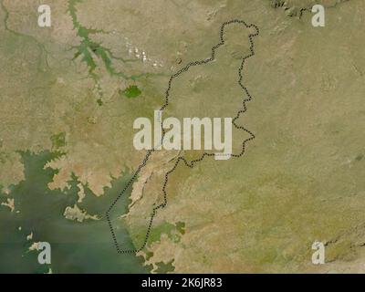 Busia, county of Kenya. Low resolution satellite map. Locations and ...