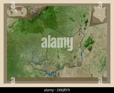 Embu, county of Kenya. High resolution satellite map Stock Photo - Alamy